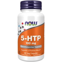 5-HTP 60 Veg Caps x 100mg Now Foods - NutriBody